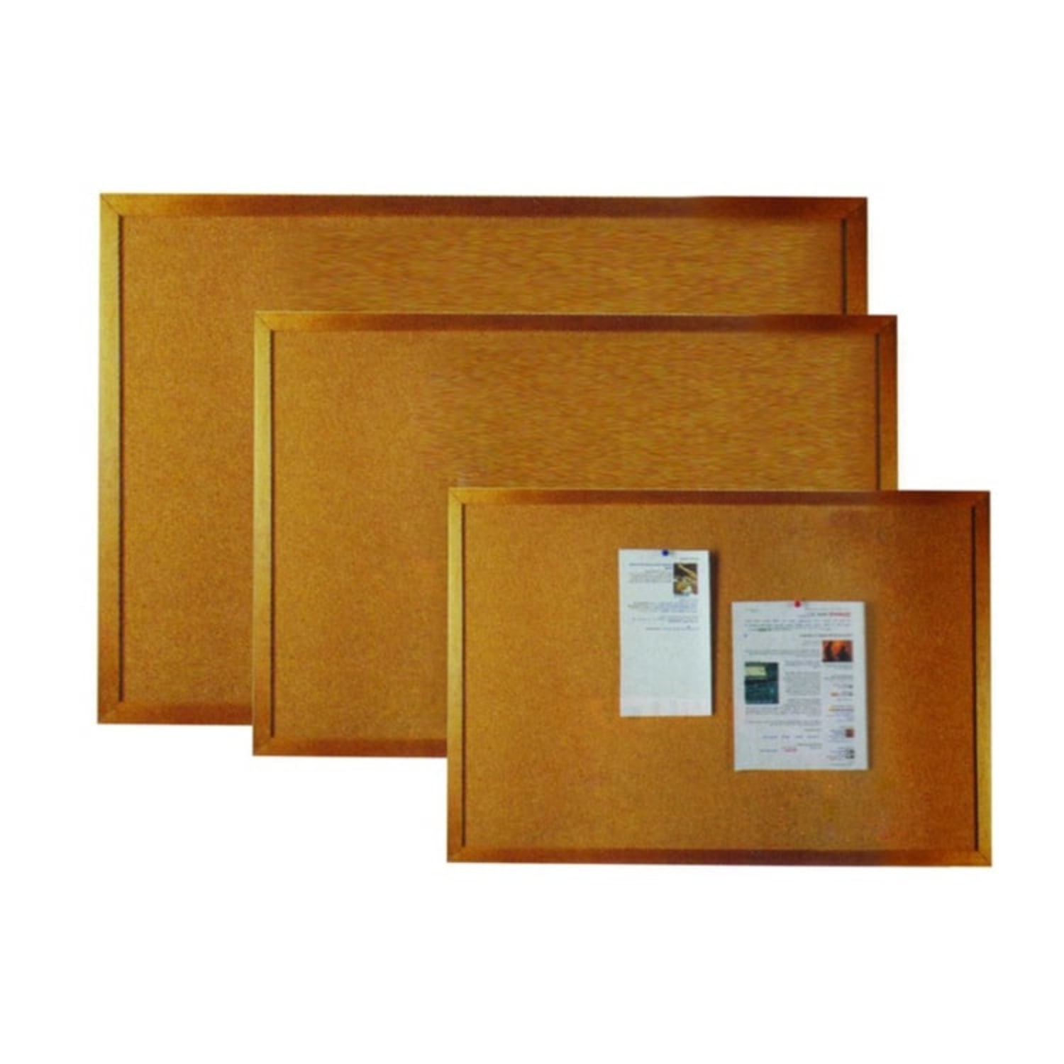Cork Board Oak Framed Bulletin Board (1.5ft x 2ft) 35380342Q | Golden ...