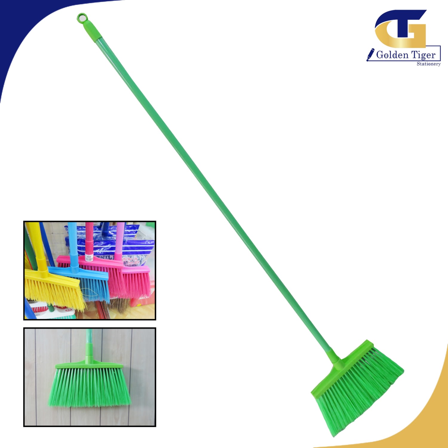 China Plastic Broom Long 555 (plastic မွေးတံမြက်စည်း) | Golden Tiger ...