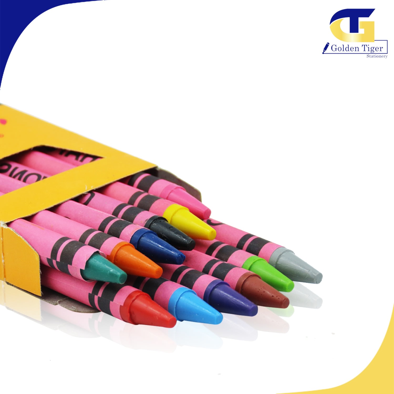 Lion Crayon 12Colours | Golden Tiger Stationery Store
