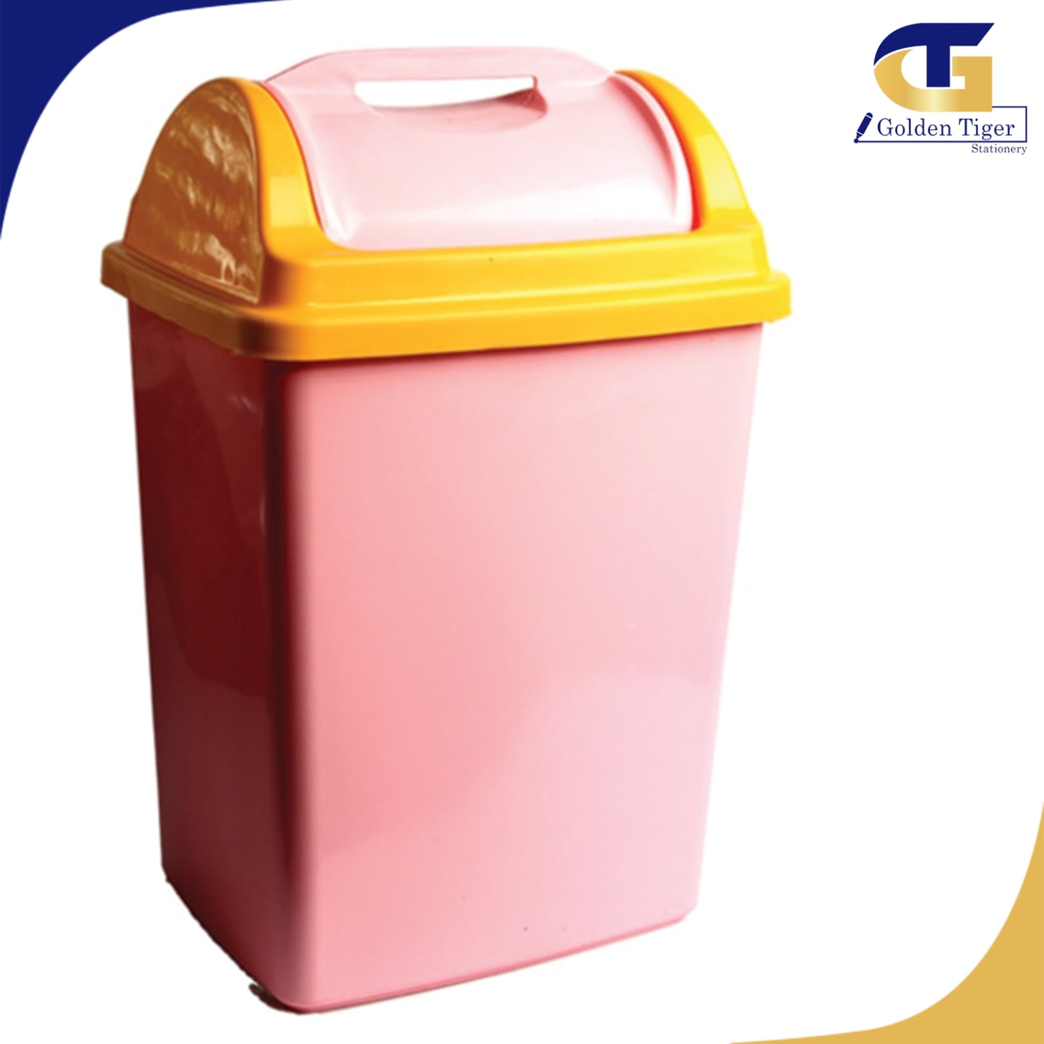 Popular Plastic Dust Bin with cover P 2146 (L10"xW8"xH12") | Golden ...