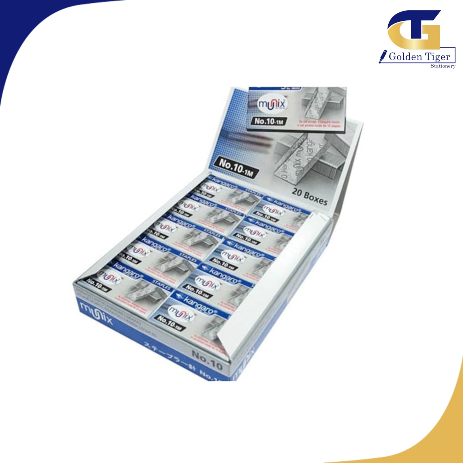 Kangaro Stapler Pin No10 ချုပ်ပင် ( 20pcs/box ) | Golden Tiger ...