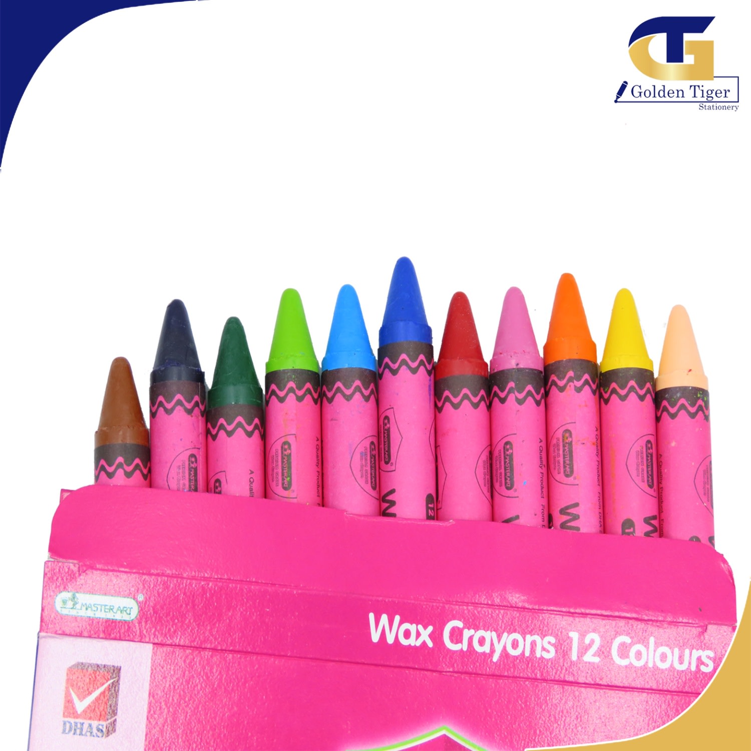 Master Art Super Jumbo Crayon 12colors | Golden Tiger Stationery Store