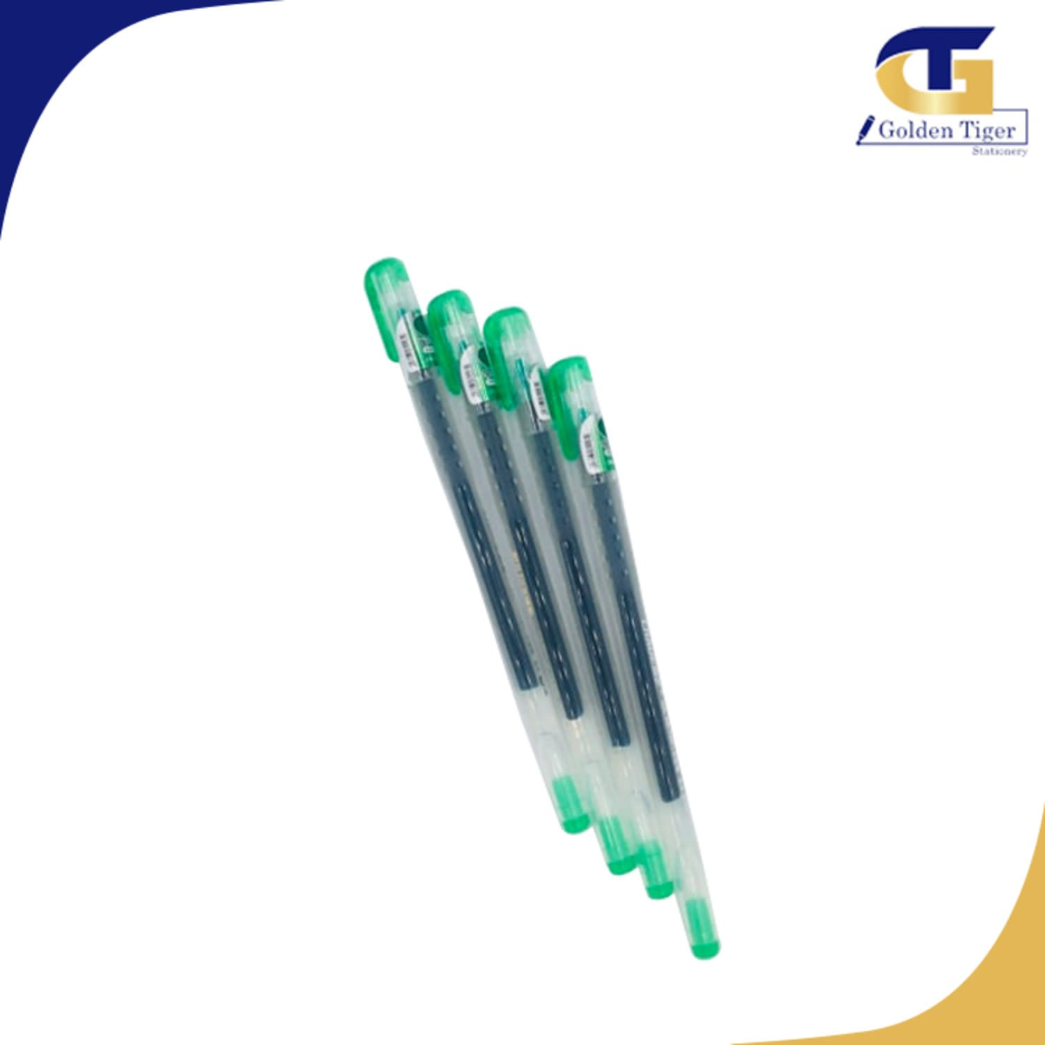 Apple Gel Pen 0.4 (Green) (pcs) | Golden Tiger Stationery Store