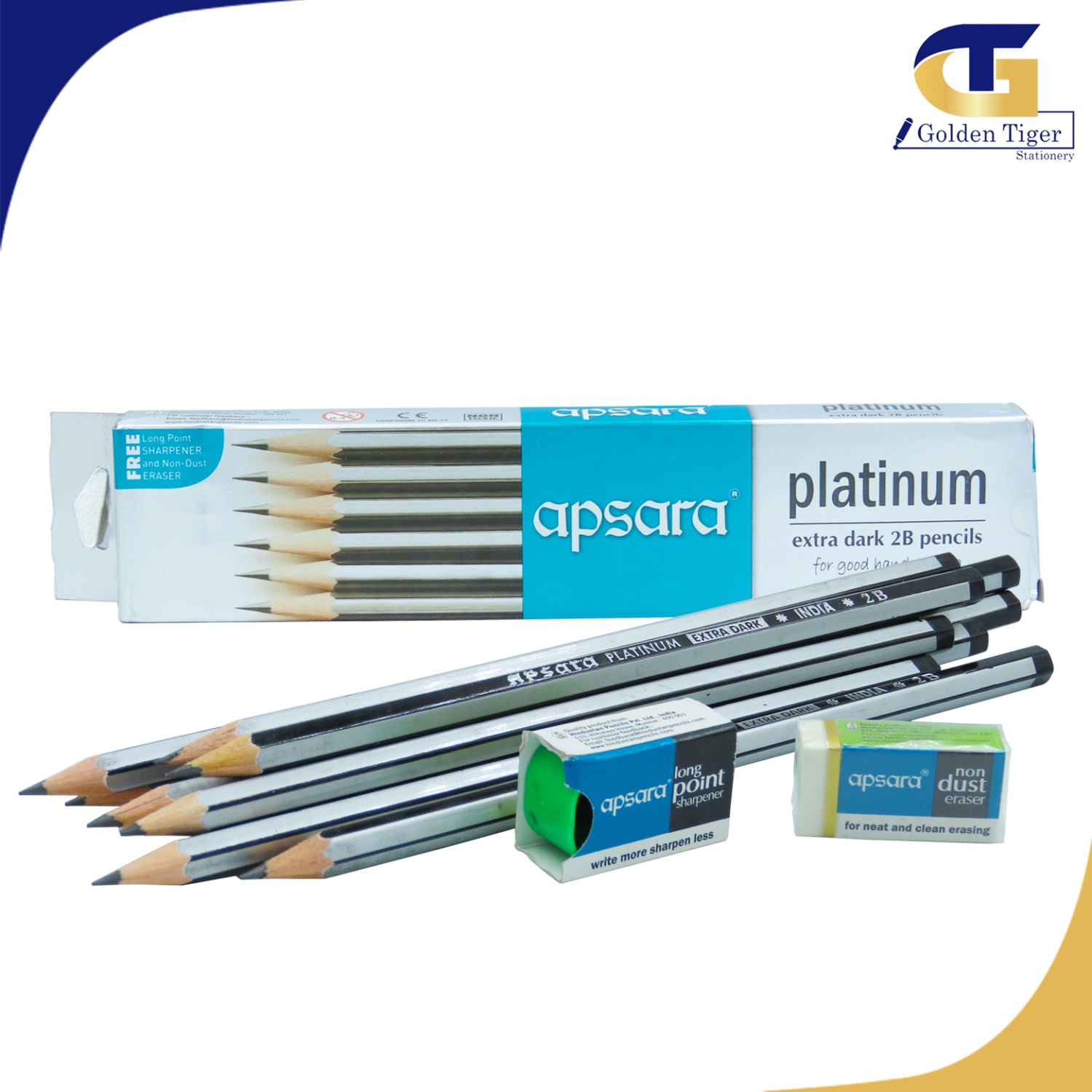 Apsara Platinum Pencil (DOZ) | Golden Tiger Stationery Store