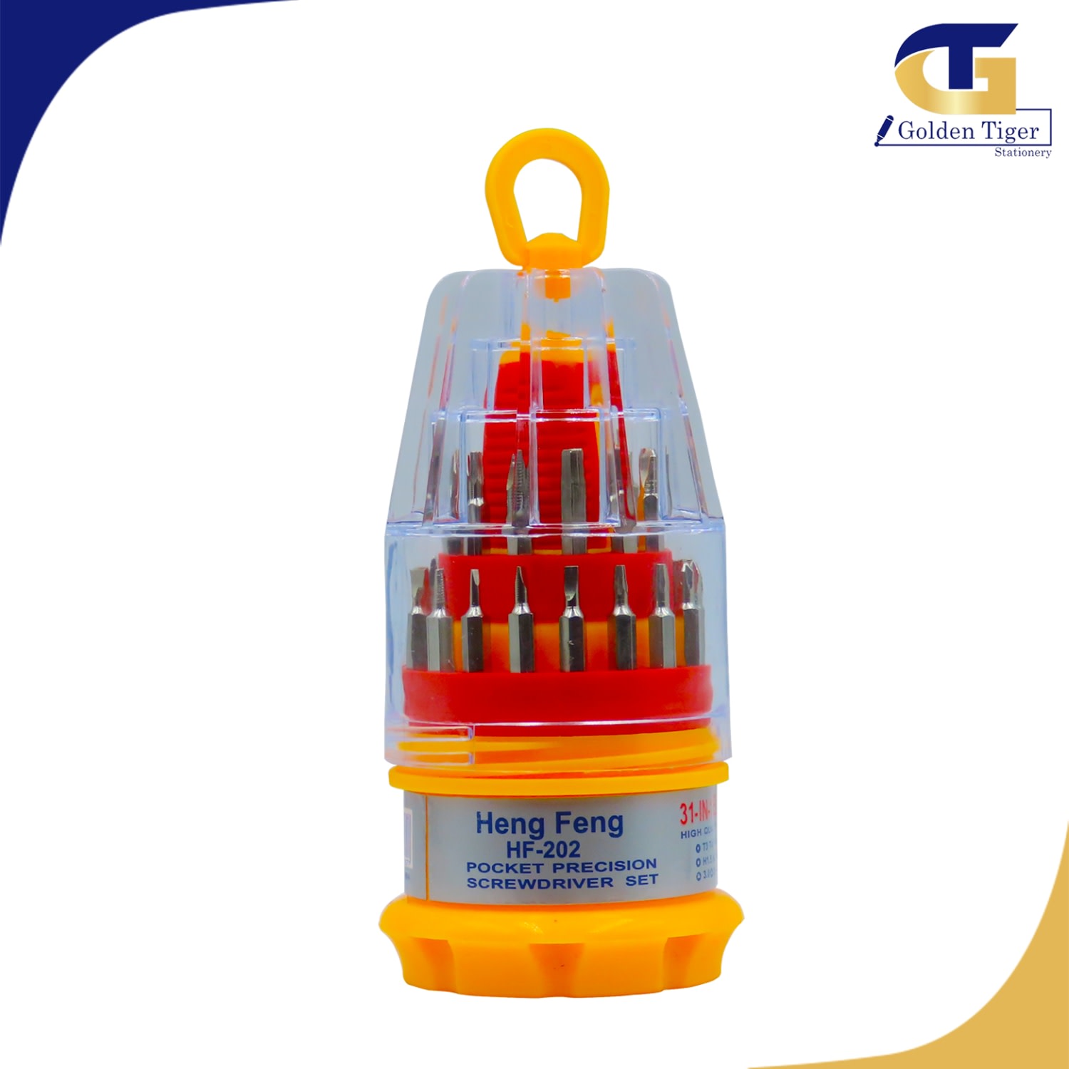 Screw Driver Set HF202 (ဘူးဝါ) KY1043 | Golden Tiger Stationery Store