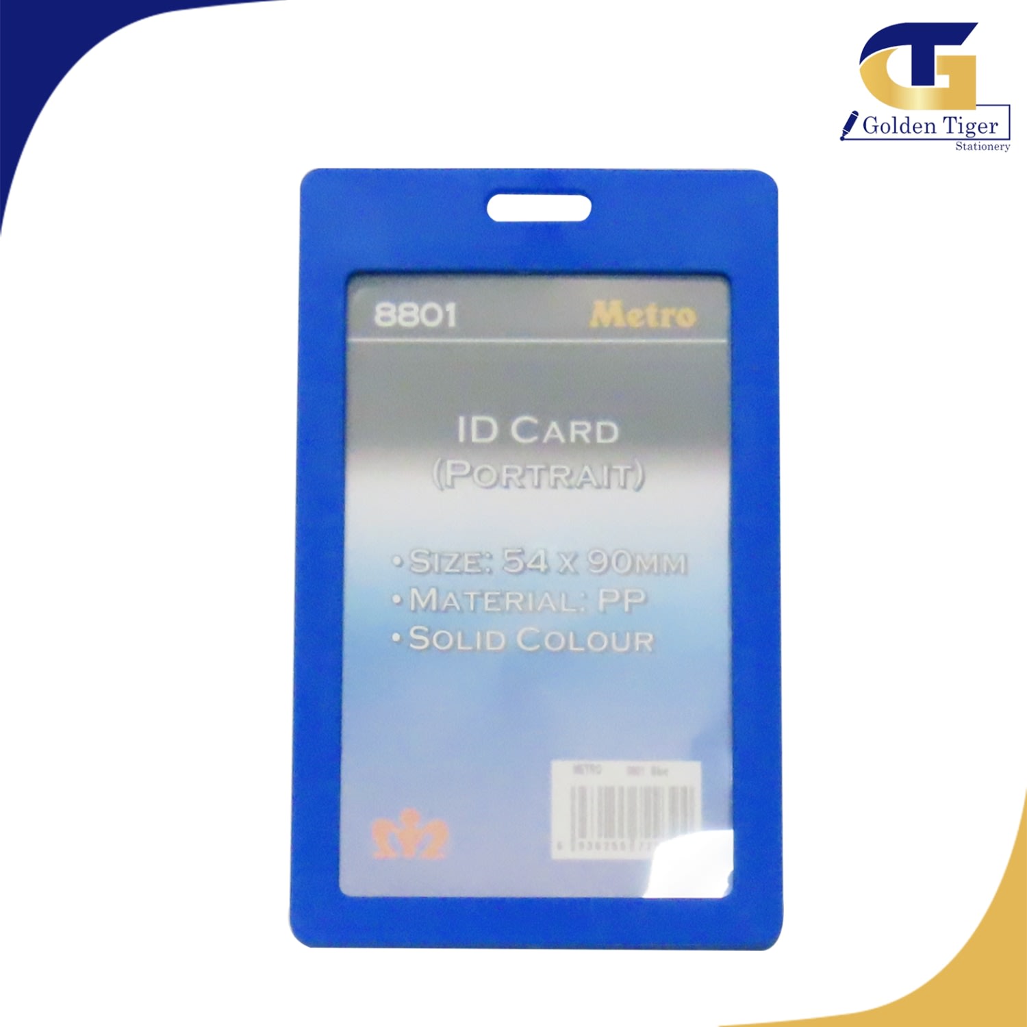 Metro ID Card Portrait 8801 Blue | Golden Tiger Stationery Store