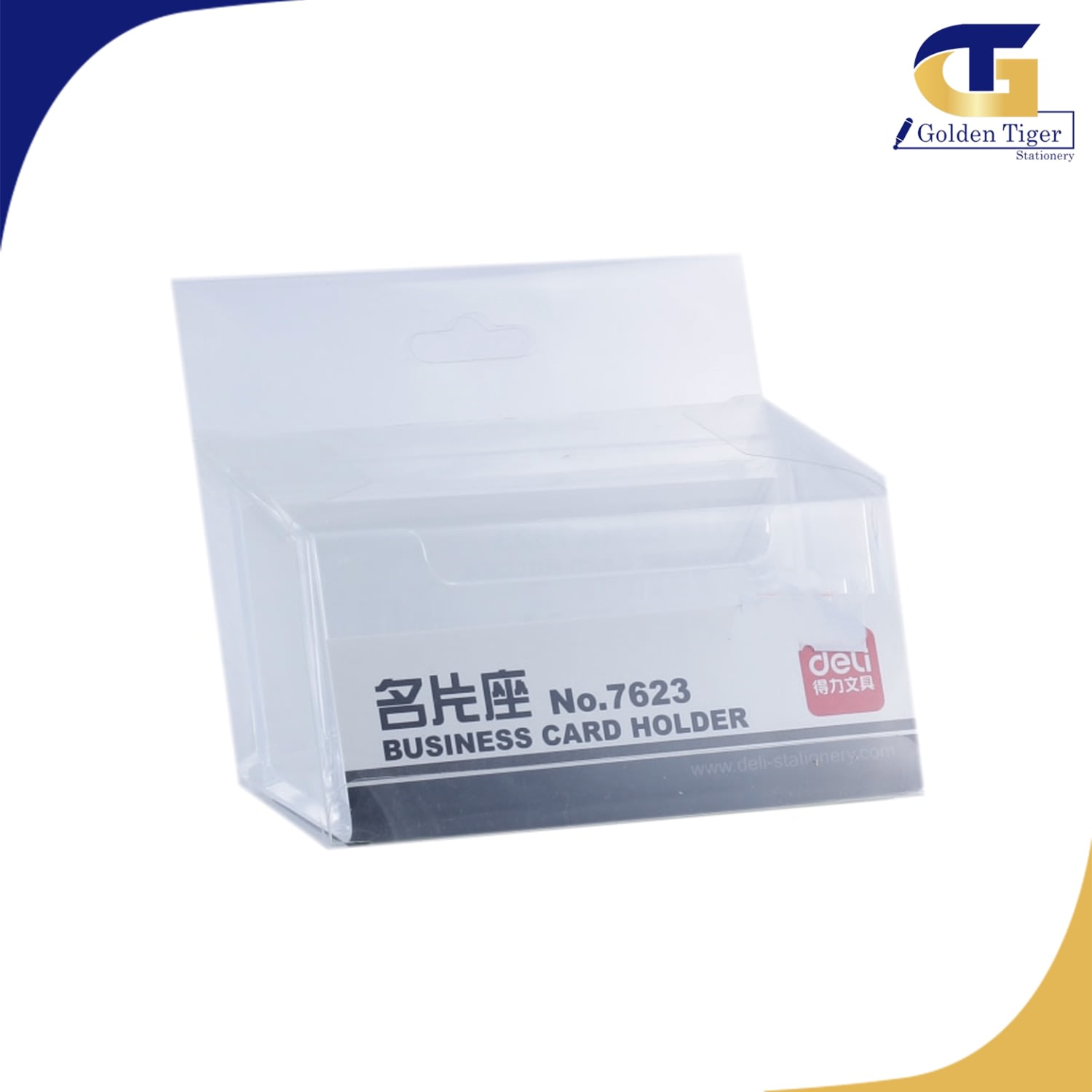 Deli Desktop Name Card Holder 7621 | Golden Tiger Stationery Store