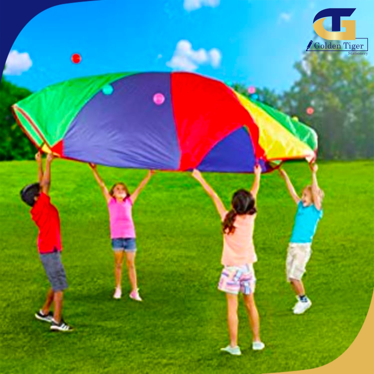 Outdoor Parachute Game (3M) | Golden Tiger Stationery Store