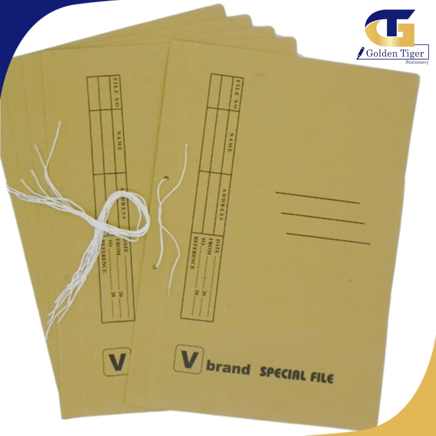 Paper File Brown (U Brand/V Brand) (pcs) | Golden Tiger Stationery Store