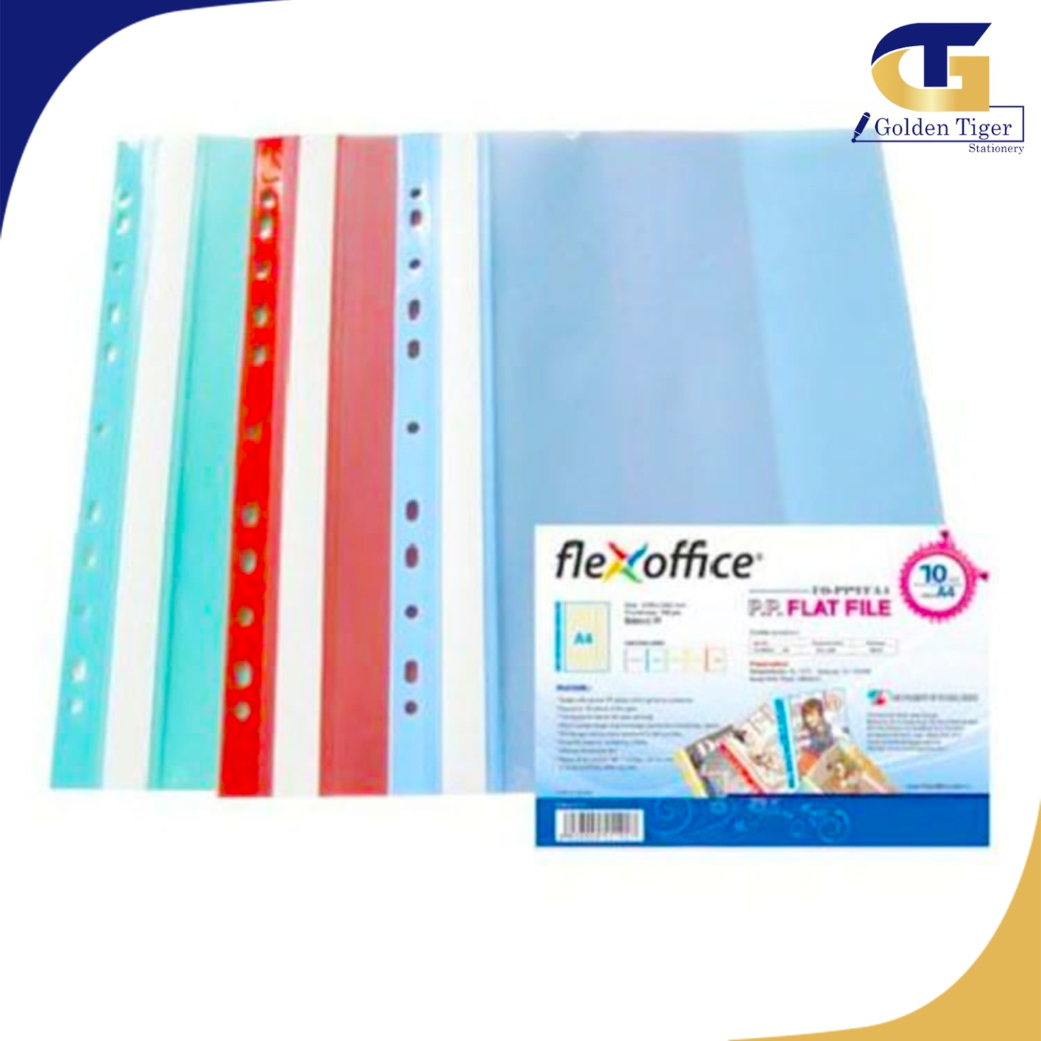 Office file A4 with hole (10pcs) | Golden Tiger Stationery Store