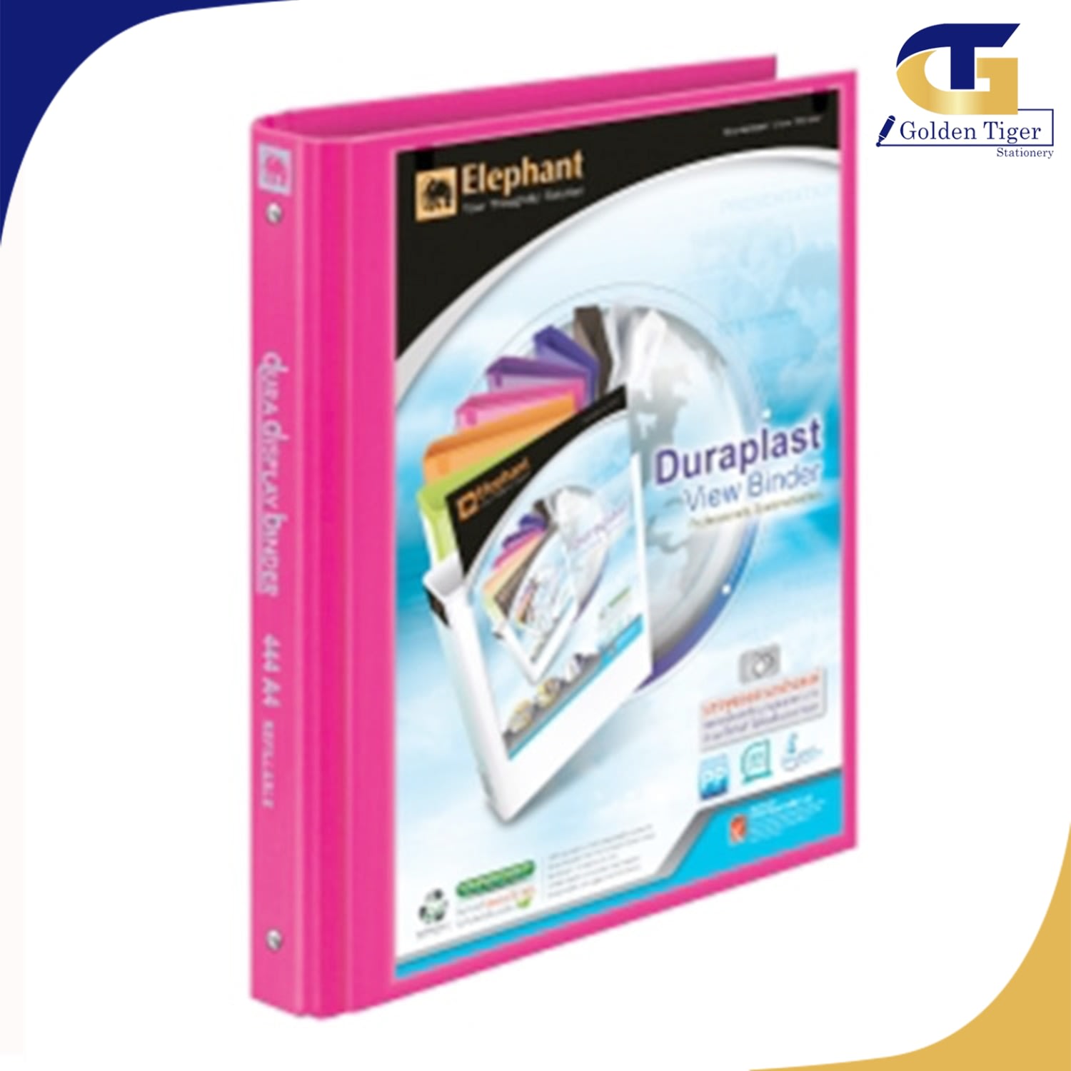 Elephant 3 Ring file (3 RING CLEAR HOLDER FILE WITH REFILL) | Golden ...