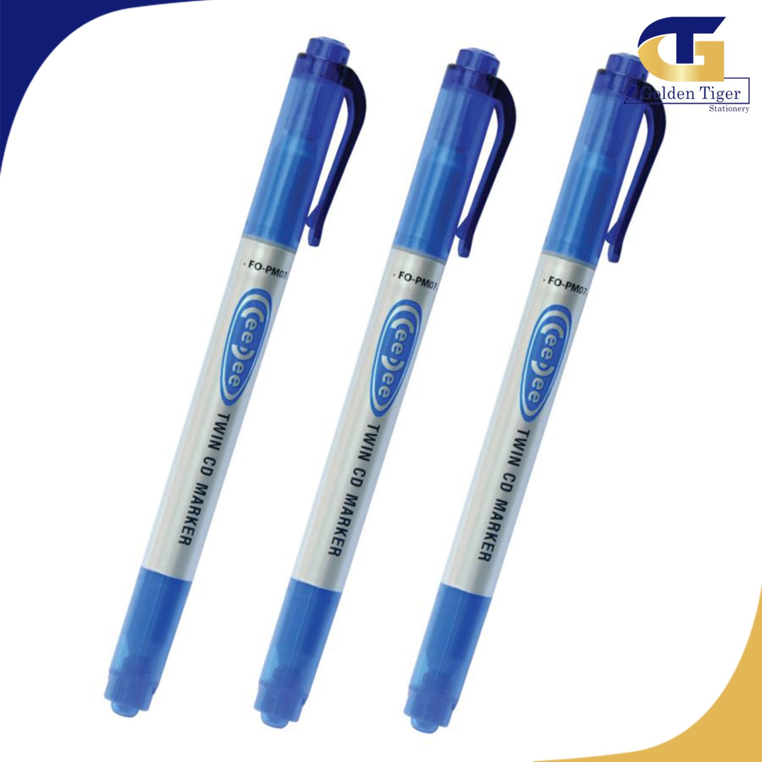 Cee Dee CD Marker (Blue) (12pcs/pkt) | Golden Tiger Stationery Store