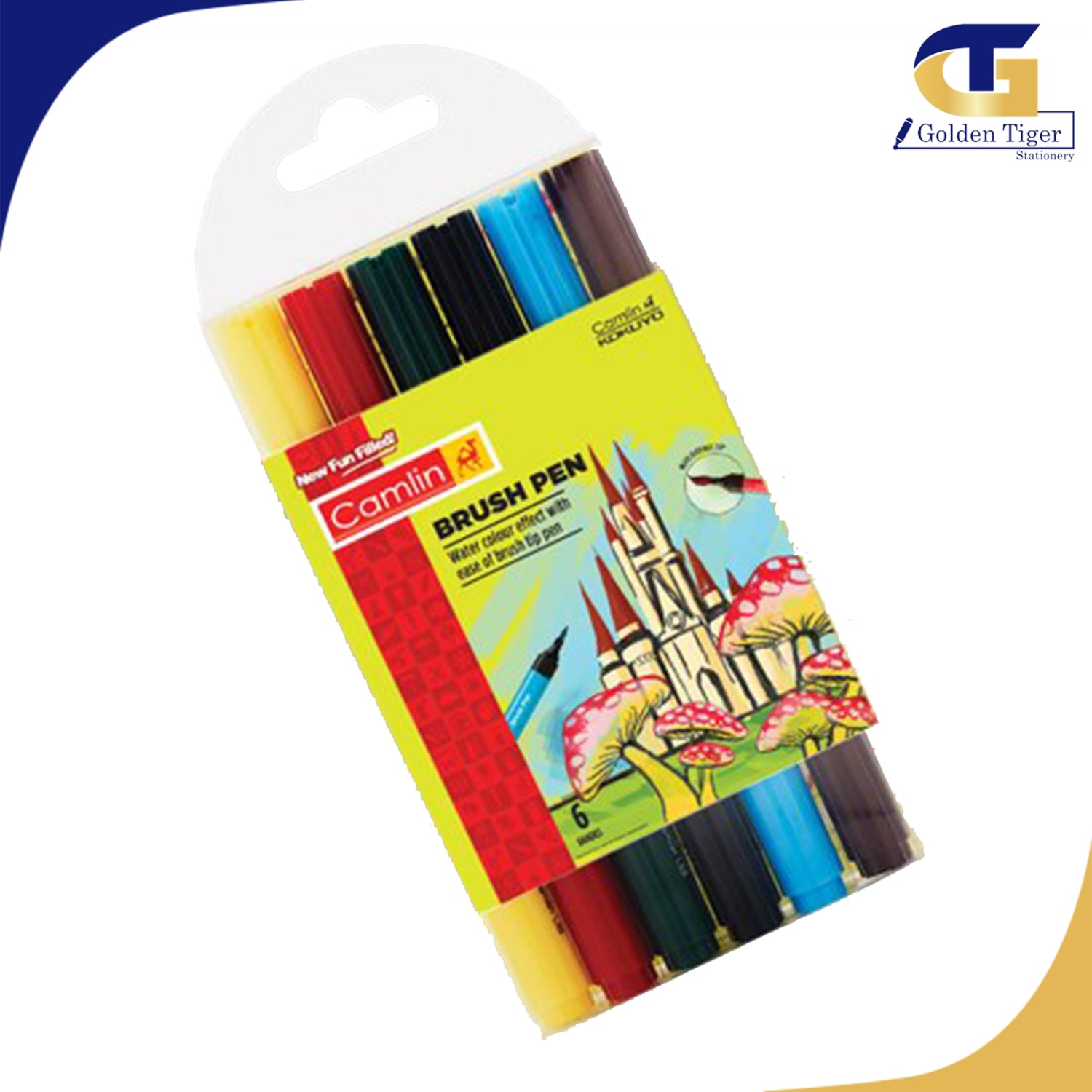 Camel Brush Pen 6 shades | Golden Tiger Stationery Store