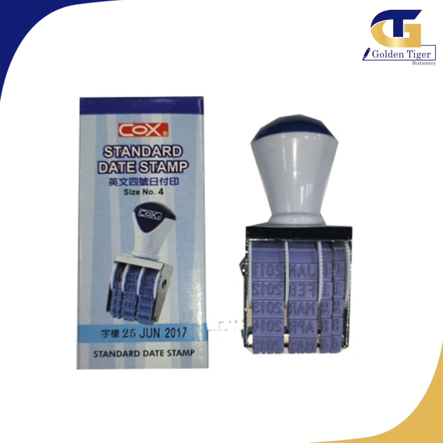 COX Date Stamp (Size No 4) | Golden Tiger Stationery Store