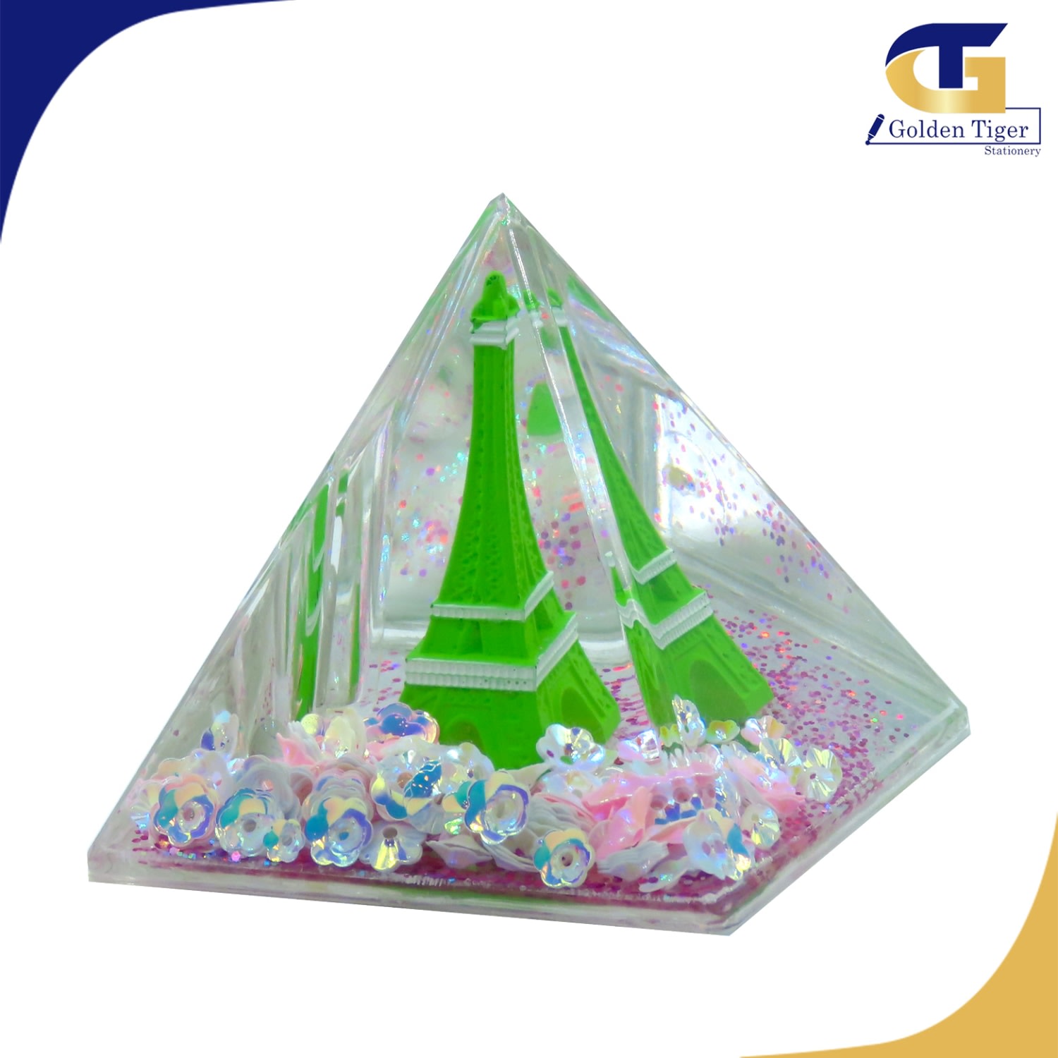 Crystal Block Paper Weight Design 2 | Golden Tiger Stationery Store