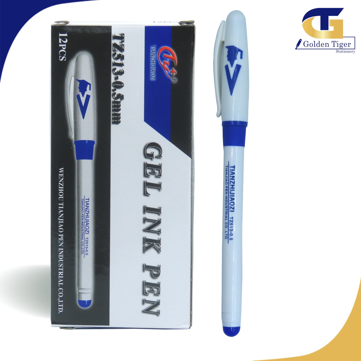 Bwe Gel Pen ( Blue ) Doz | Golden Tiger Stationery Store