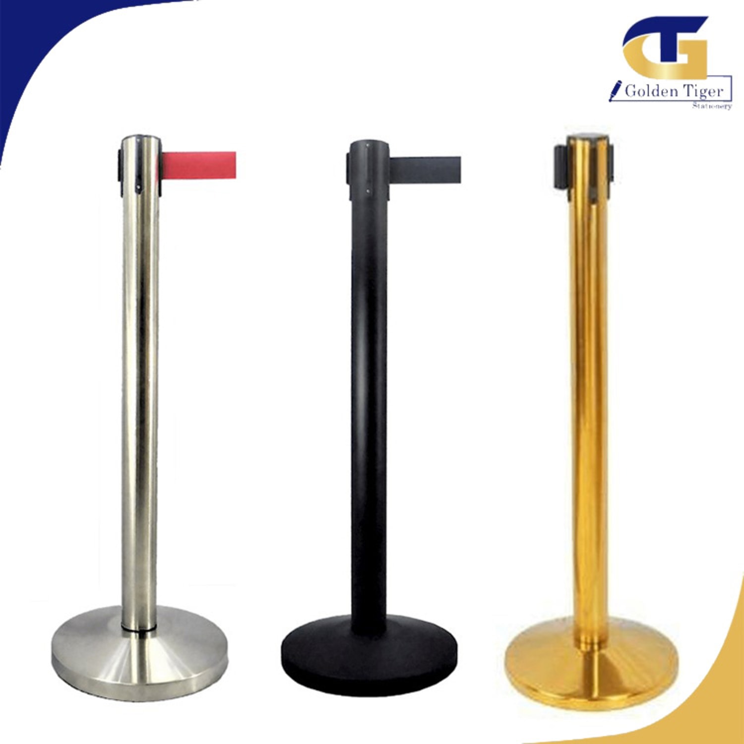 crowd control barrier stand queue up barrier stand Q stand Queue Pole ...