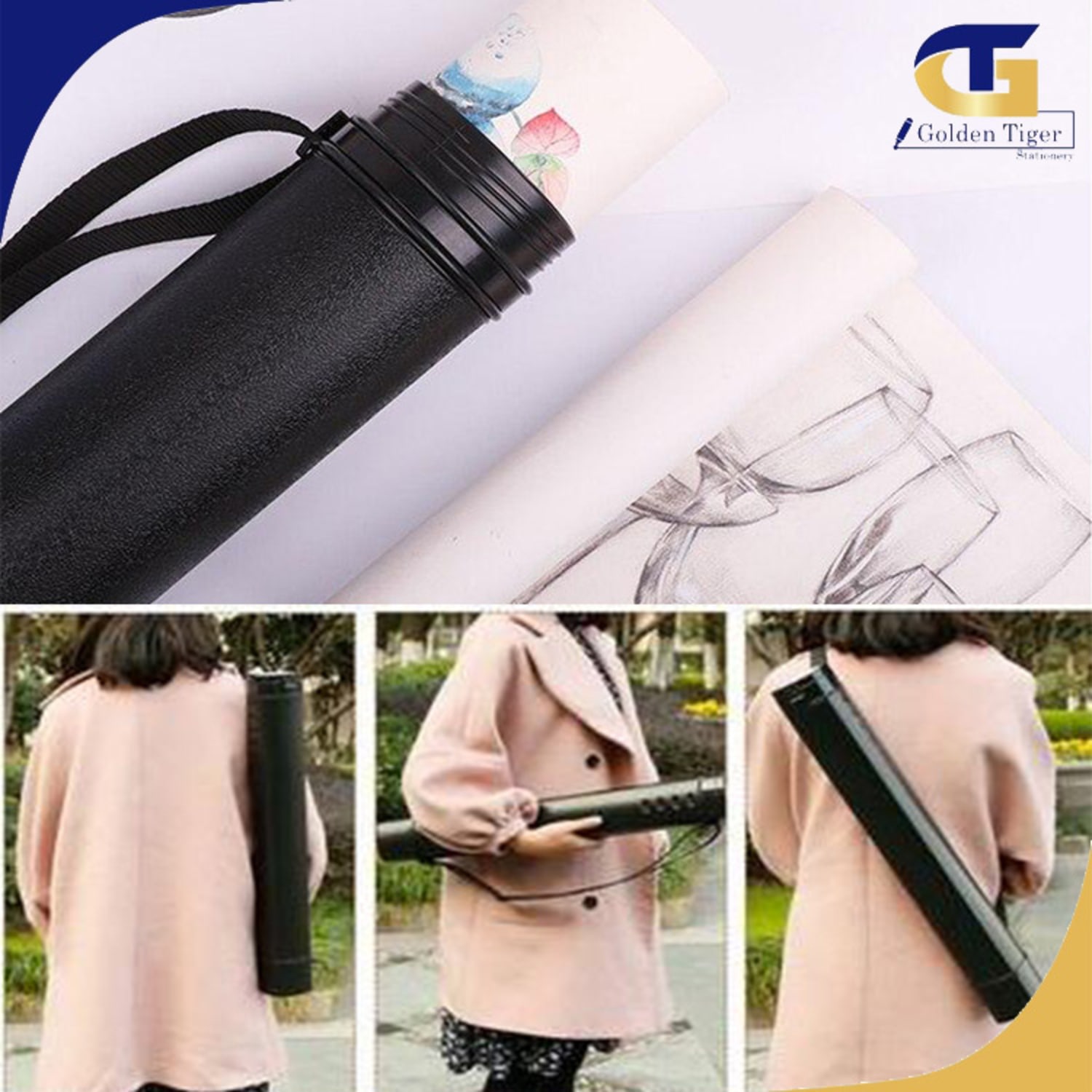 Drawing Paper Tube 24" Square | Golden Tiger Stationery Store