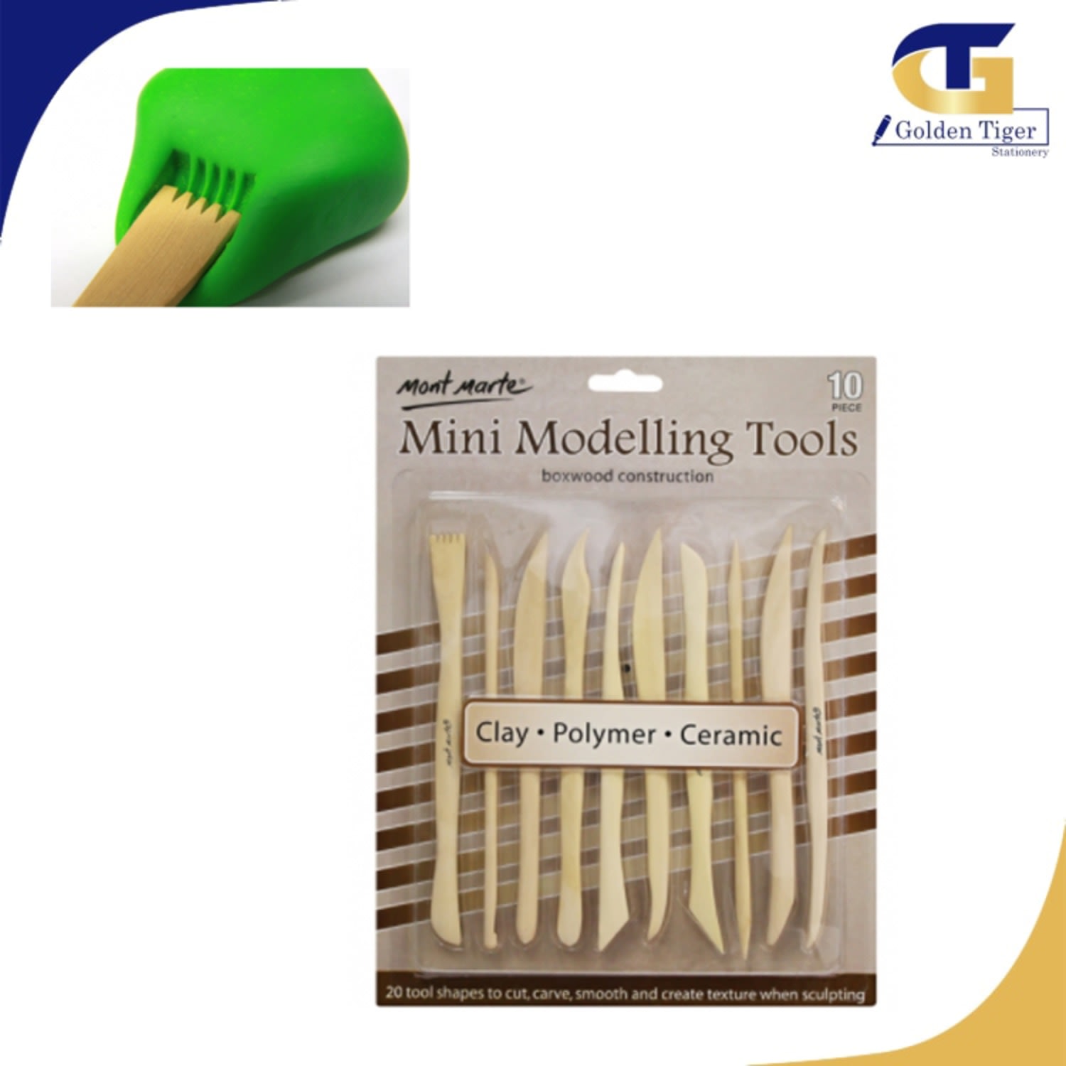 Mini Modelling Tools ( 10pcs ) MMSP0003 | Golden Tiger Stationery Store