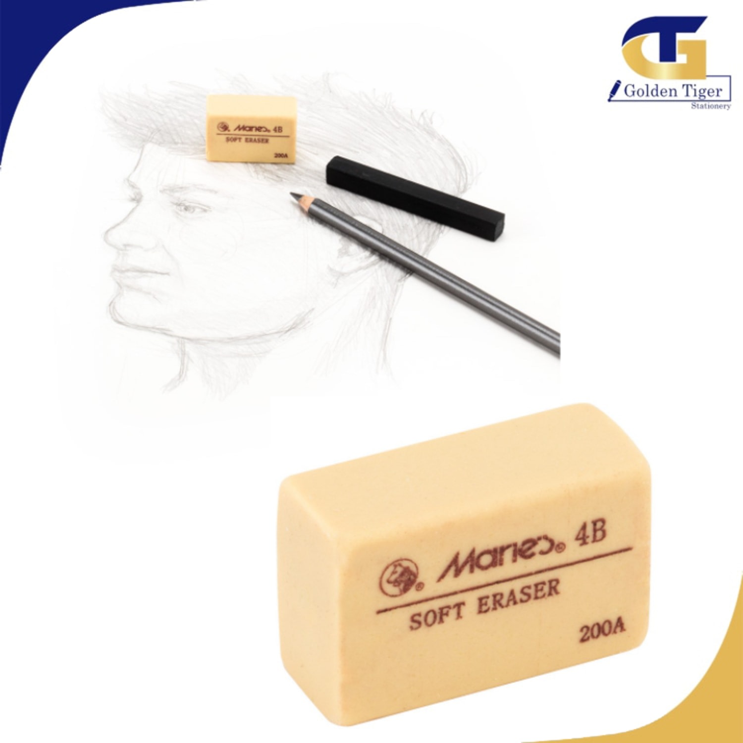 Maries Soft Eraser GB 21027 | Golden Tiger Stationery Store