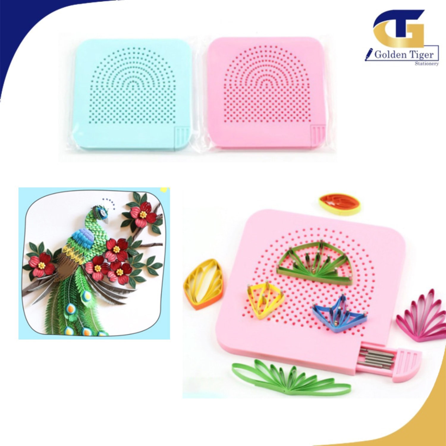 Quilling Grid Guide Tray | Golden Tiger Stationery Store