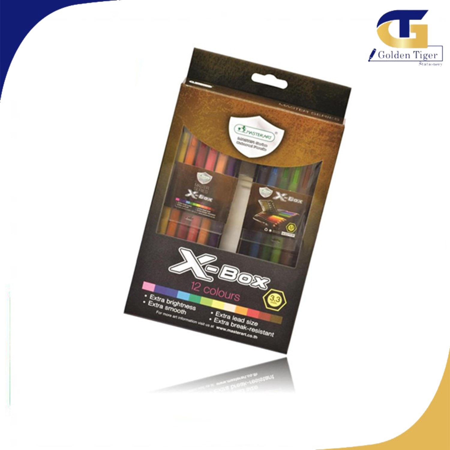 Master Art Color Pencil X-box 12colors | Golden Tiger Stationery Store
