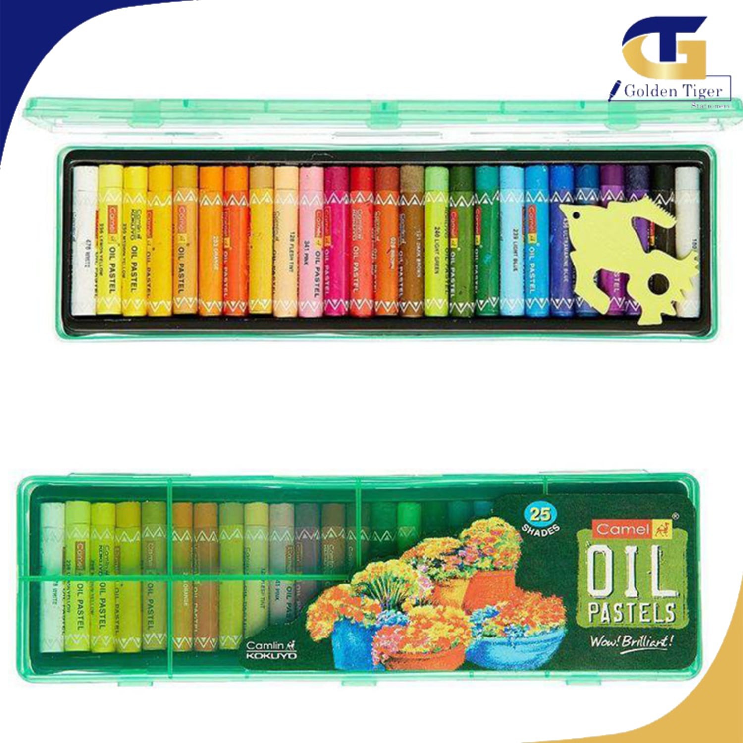 Camel Oil Pastel 25colors | Golden Tiger Stationery Store