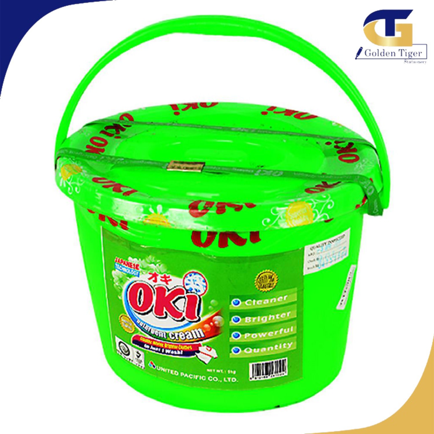 Oki Soap Cream Big 2kg with Handle Green | Golden Tiger Stationery Store
