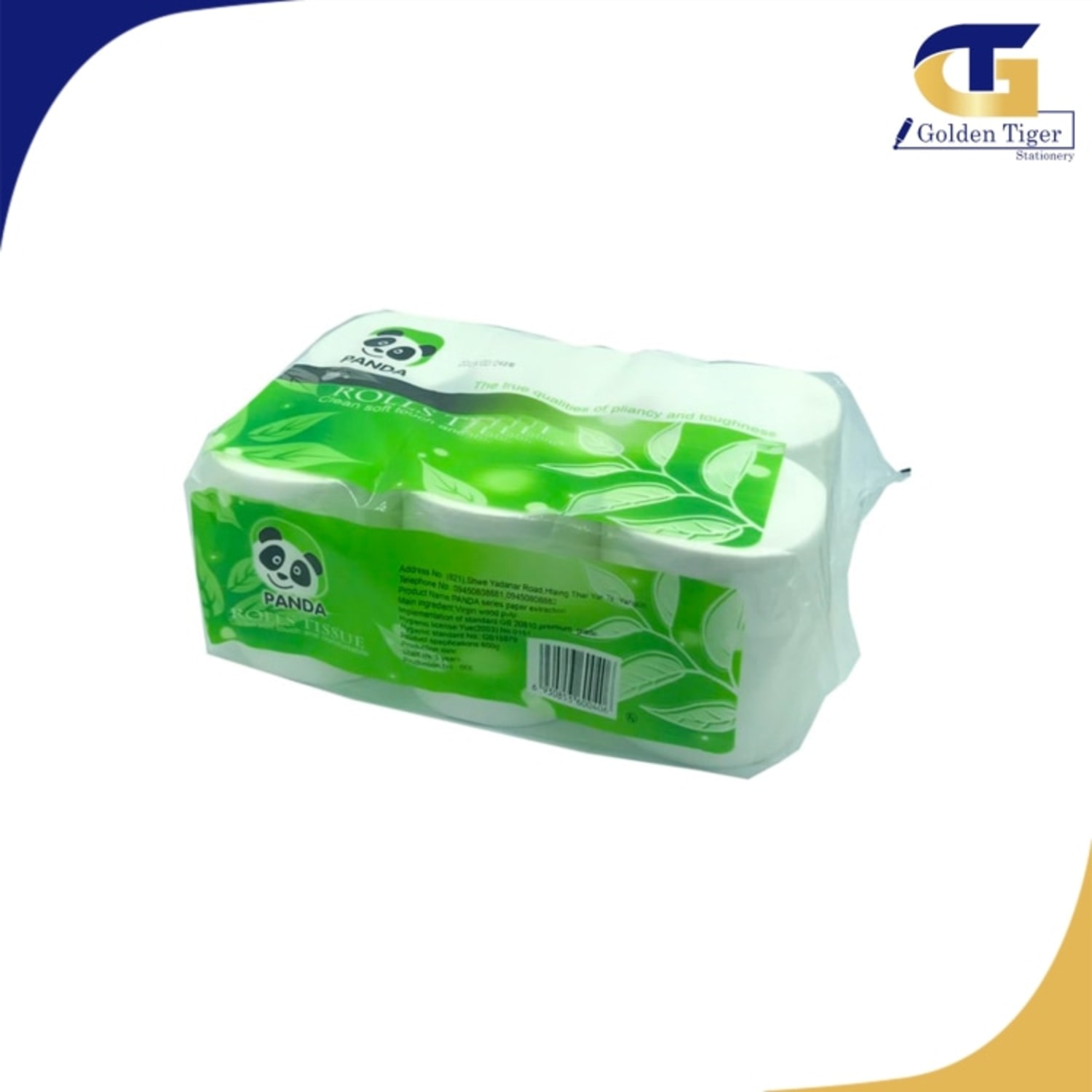 Panda Tissue Roll ( 6 လုံးတွဲအ၀ိုင်းအူတိုင်မပါ) 008 | Golden Tiger ...