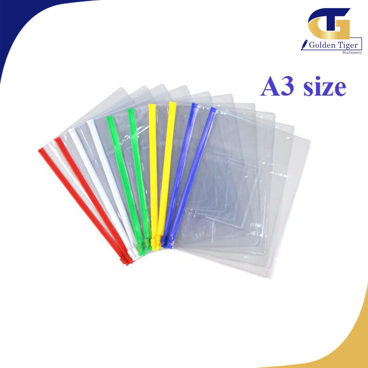 Zip File Clear A3(20pcs/Pkt) | Golden Tiger Stationery Store