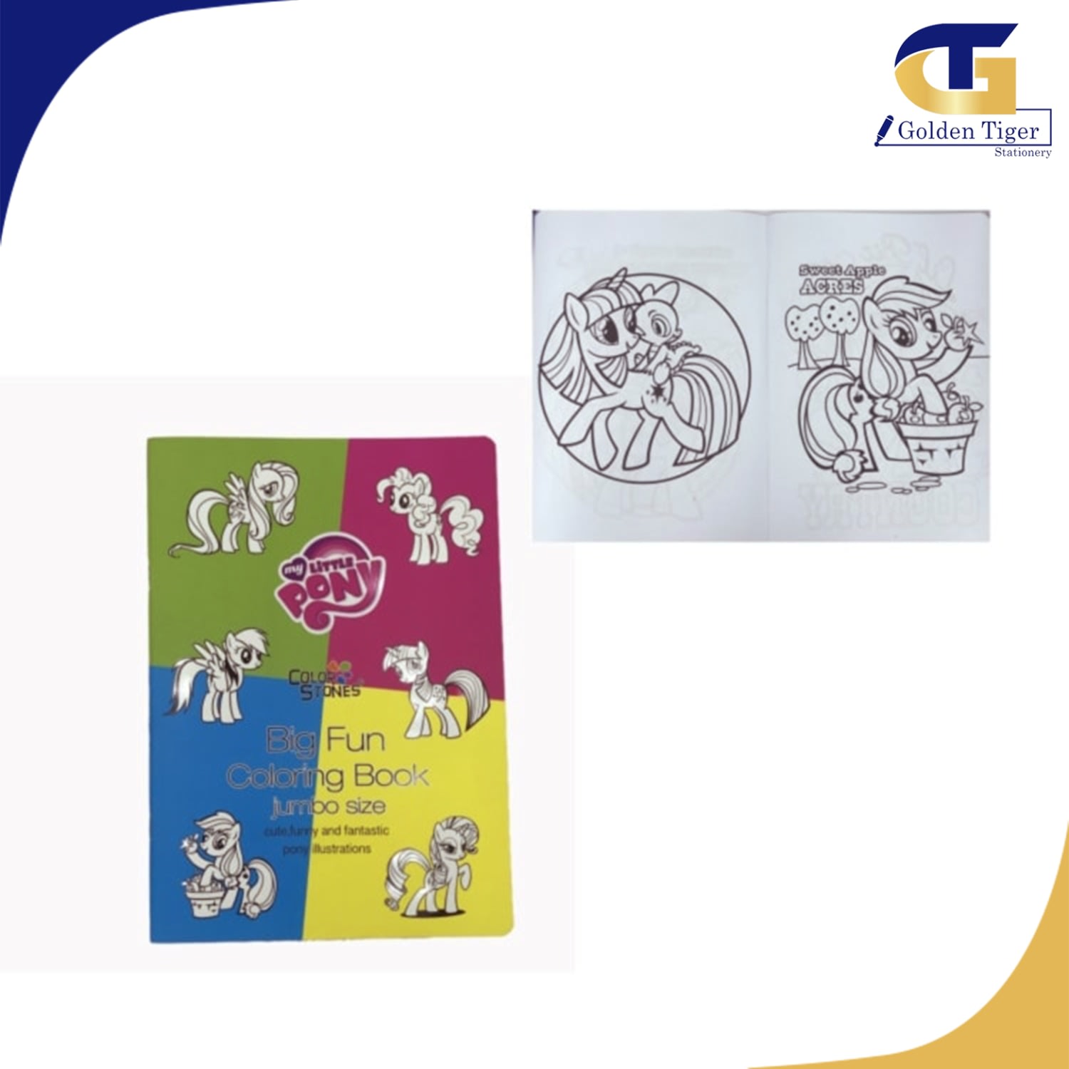Coloring Book Little Pony ( Pcs ) | Golden Tiger Stationery Store