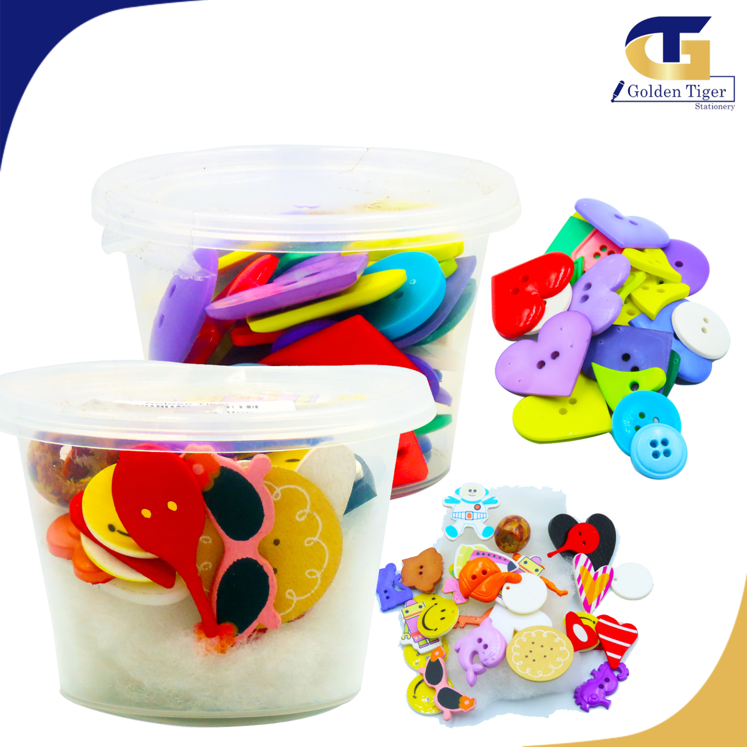 Assorted Button | Golden Tiger Stationery Store