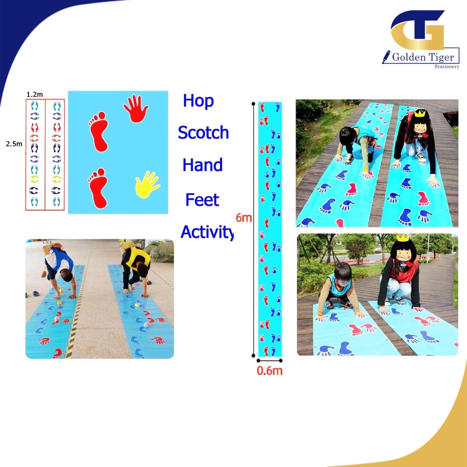 hop scotch Hand feet game Physical Education Product supplies outdoor ...