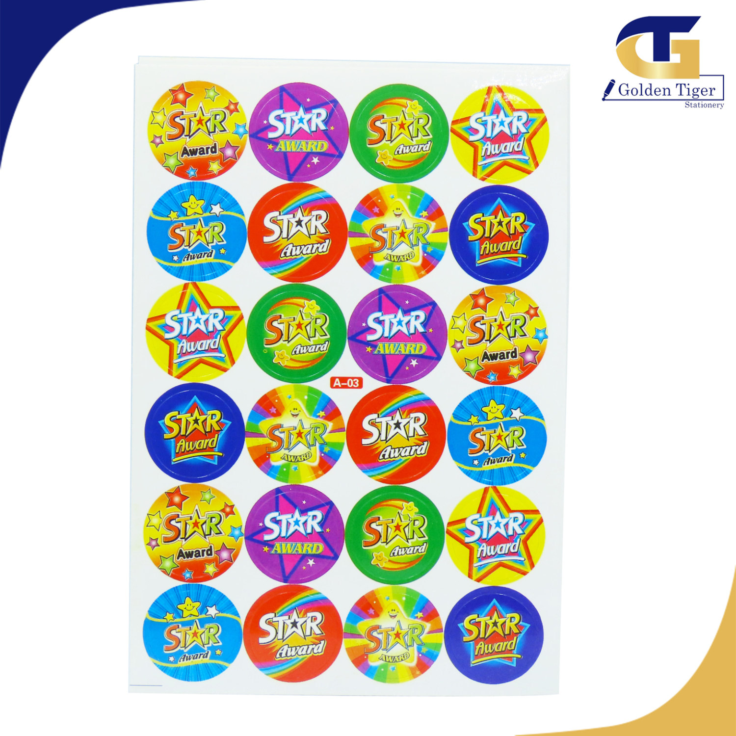Reward sticker 14cm | Golden Tiger Stationery Store