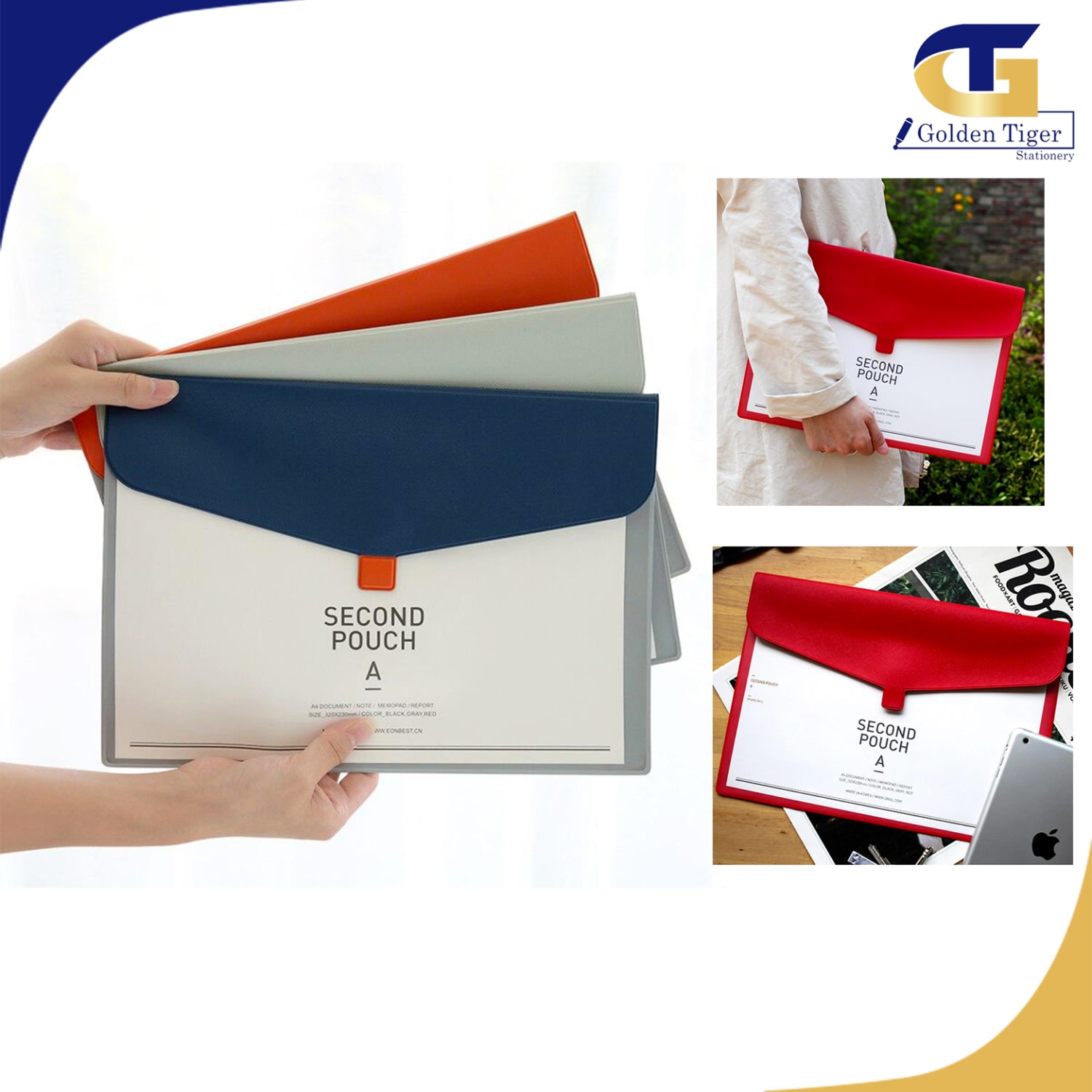 A4 File Pouch | Golden Tiger Stationery Store