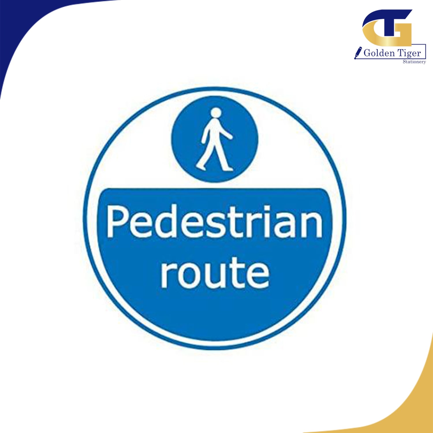 Floor Sticker PEDESTRIAN ROUTE (40cm) | Golden Tiger Stationery Store