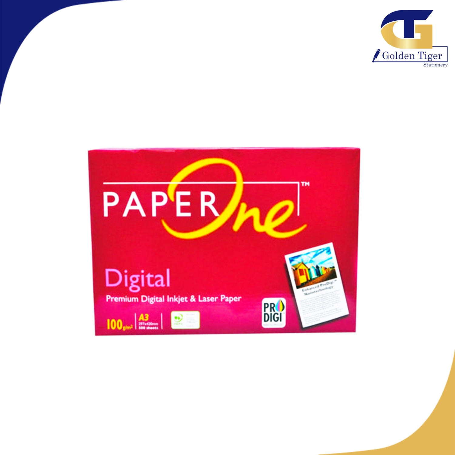OFFICE PAPER Paper One A3 ( 100g ) Box တဘုံး | Golden Tiger Stationery ...
