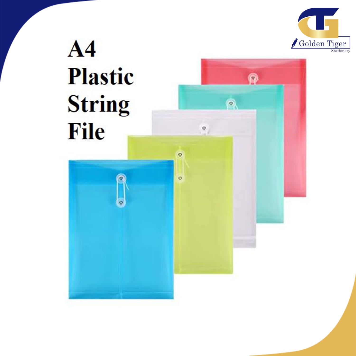 String File A4 ( Document Folder ) ကြိုးချည်ဖိုင် | Golden Tiger ...