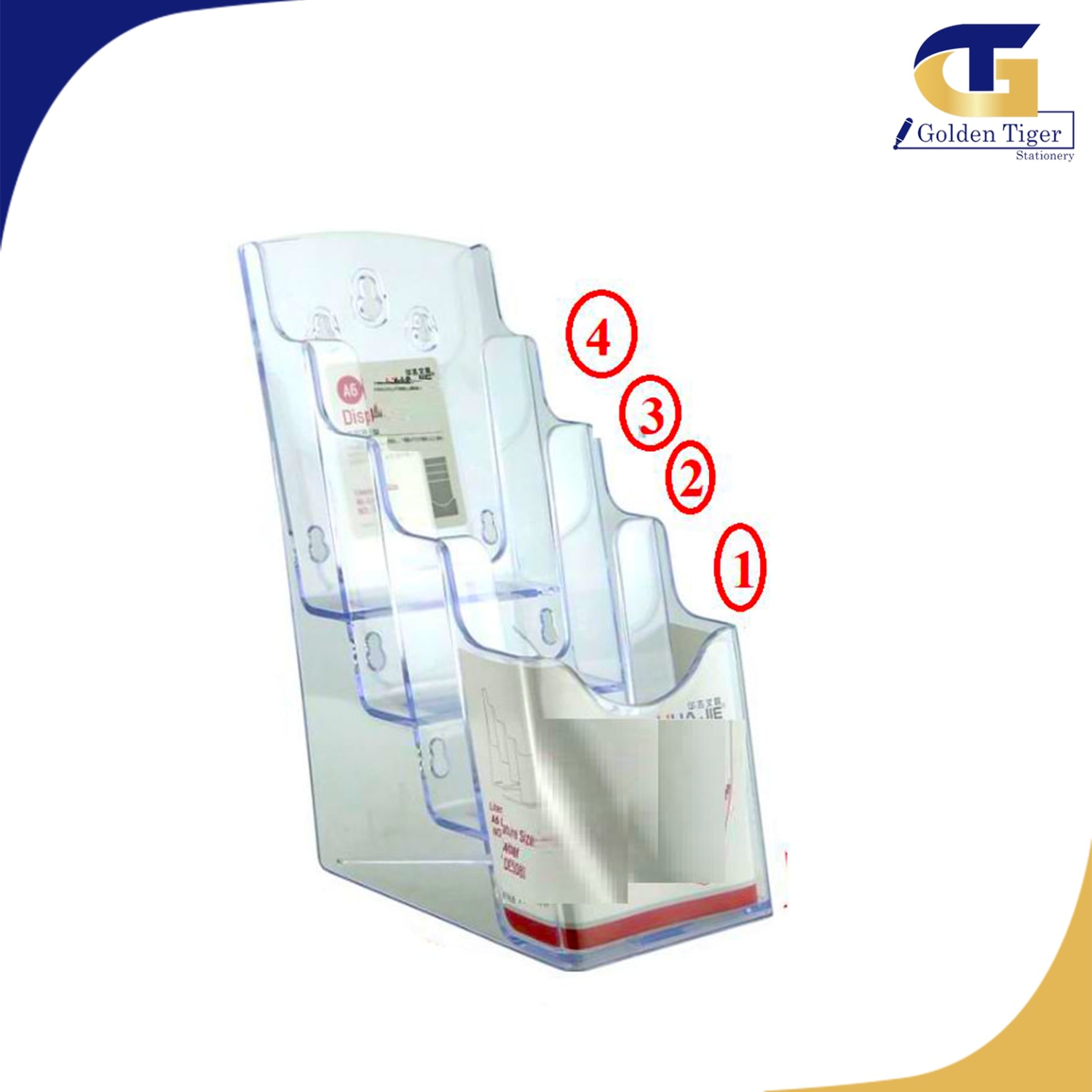 Pamphlet Holder 4"( 4 Layers ) | Golden Tiger Stationery Store