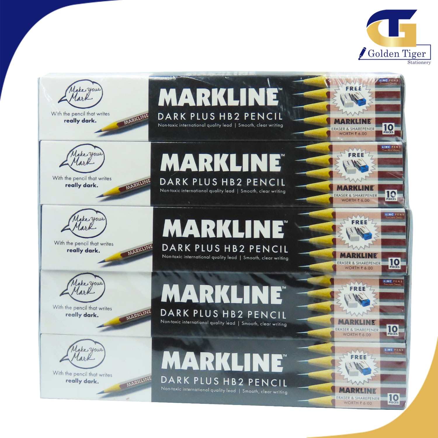Markline pencil,2B ( 10pkt/Box) | Golden Tiger Stationery Store