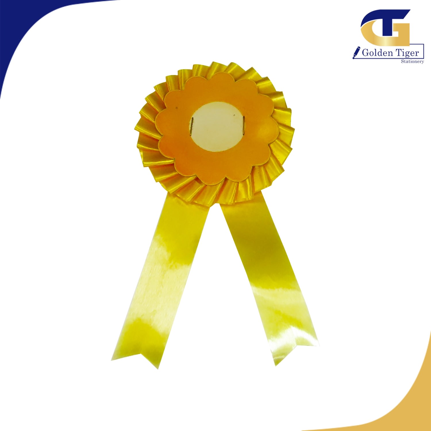 Gold Ribbon Pin Badge | Golden Tiger Stationery Store