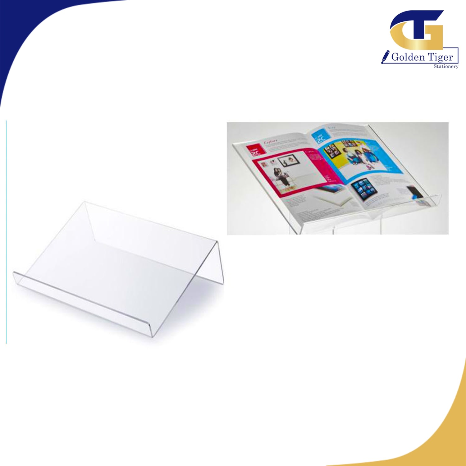Acrylic Tablet / book stand (A4) | Golden Tiger Stationery Store