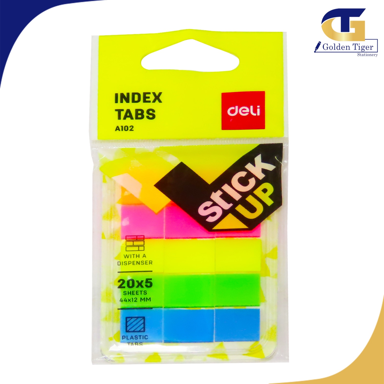 Deli Stick Note 5 Color A10202(9060) (20×5 Sheets) | Golden Tiger ...