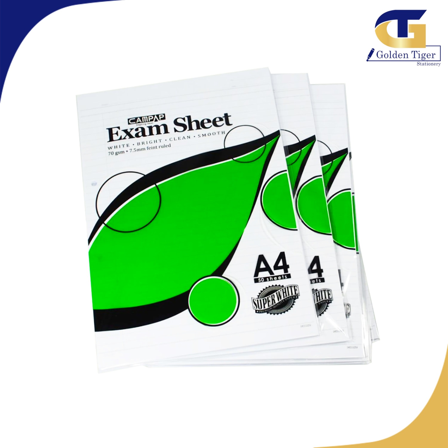 Examination Pad A4 50sheets CA3732 | Golden Tiger Stationery Store