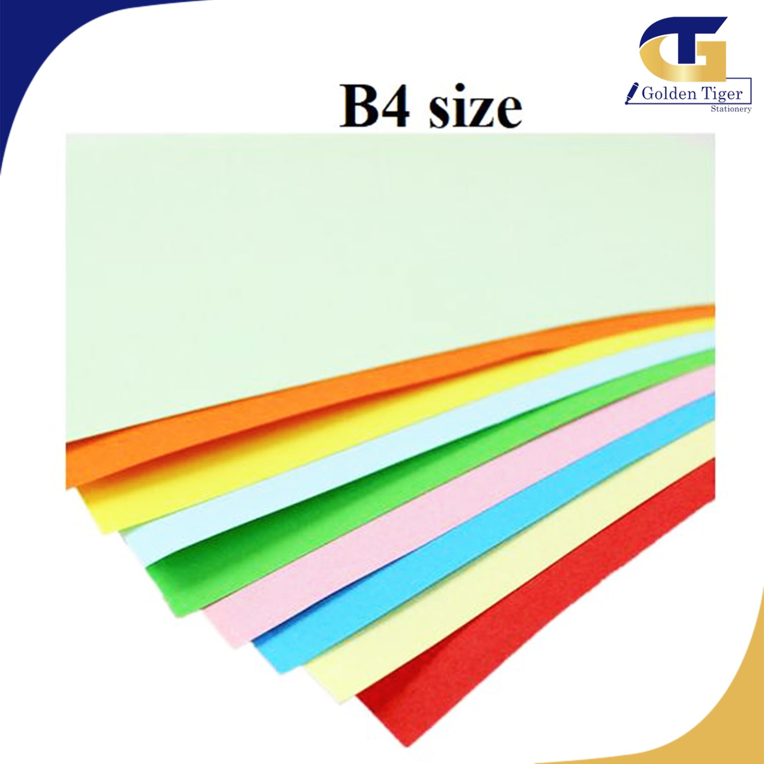 Color Paper B4 ( All Color ) 8 sheets | Golden Tiger Stationery Store