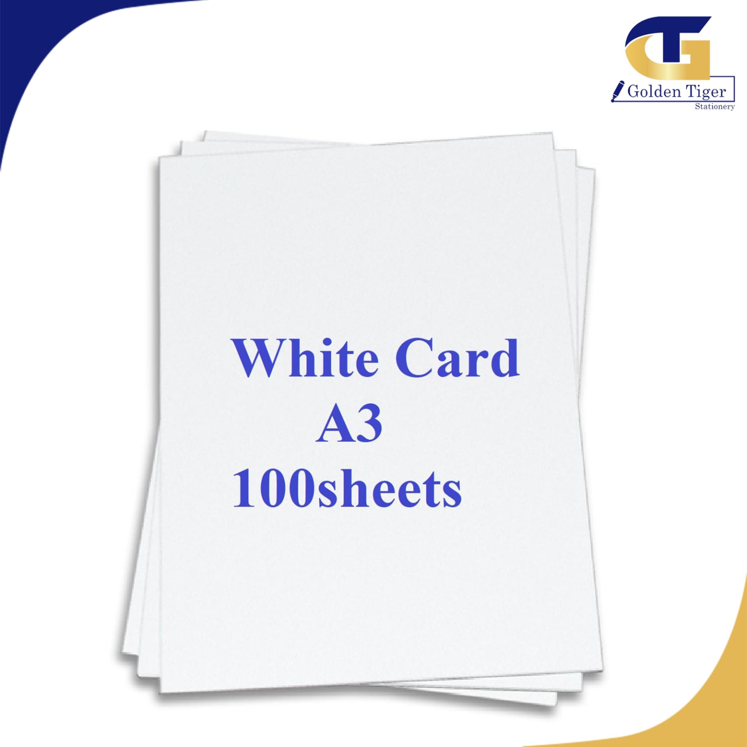White Card A3 ( 100pcs ) | Golden Tiger Stationery Store