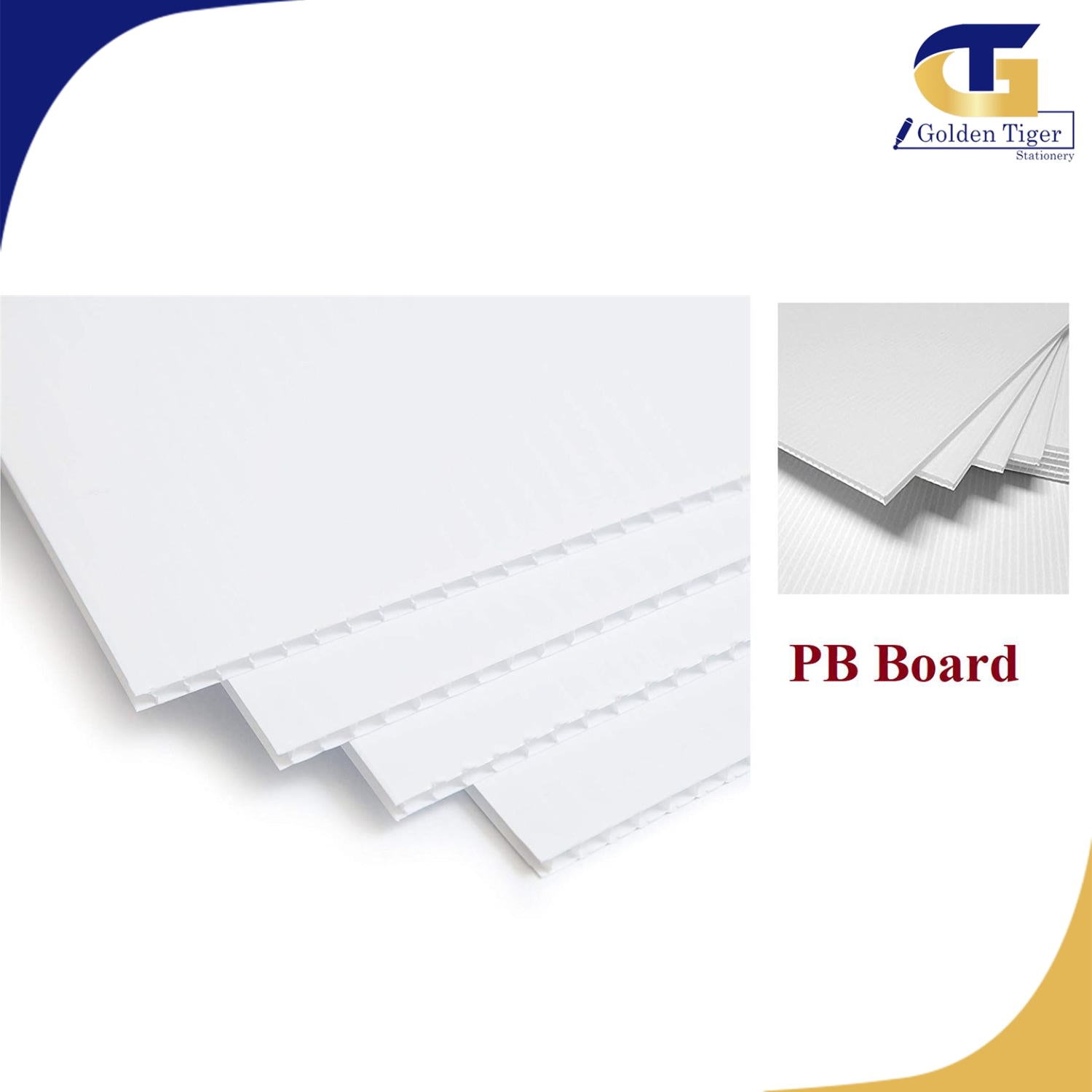 PVC Board 3mm (2ftx4ft) White | Golden Tiger Stationery Store