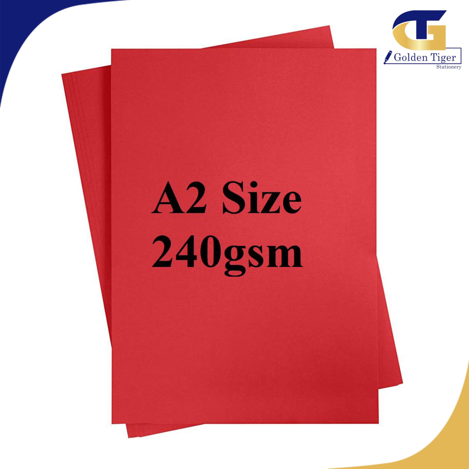 Color Card A2 Red 240gsm ( 16" x 23" ) | Golden Tiger Stationery Store