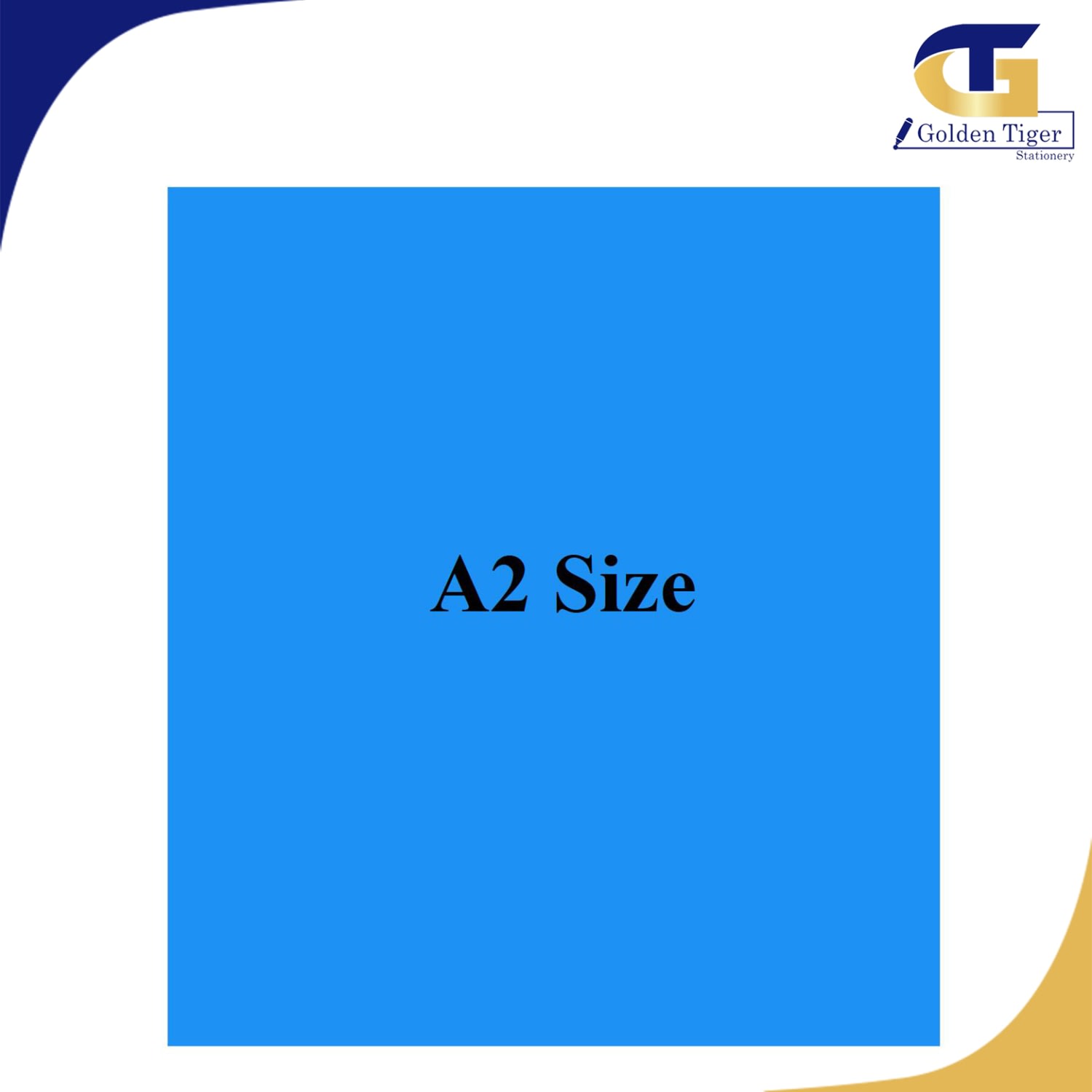 Color Card A2 blue ( 16" x 23" ) | Golden Tiger Stationery Store