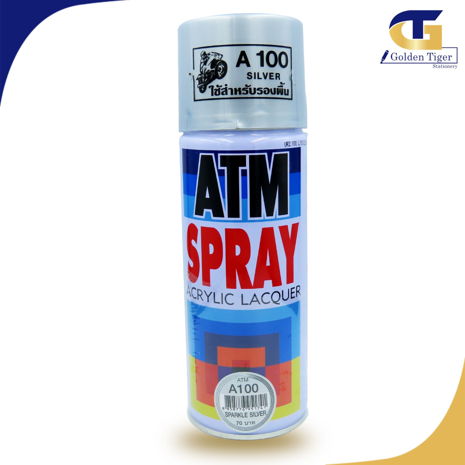 ATM Spray Paint SPARKLE SILVER A100 | Golden Tiger Stationery Store